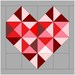 Mini Heart Quilt Pattern - PDF Quilt Pattern - Quick and Easy Valentine's Day Mini Quilt - Etsy