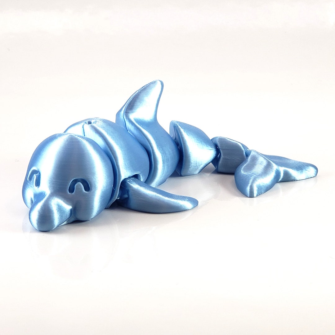 3D Printed Articulating Dolphin - Fidget Toy - Etsy