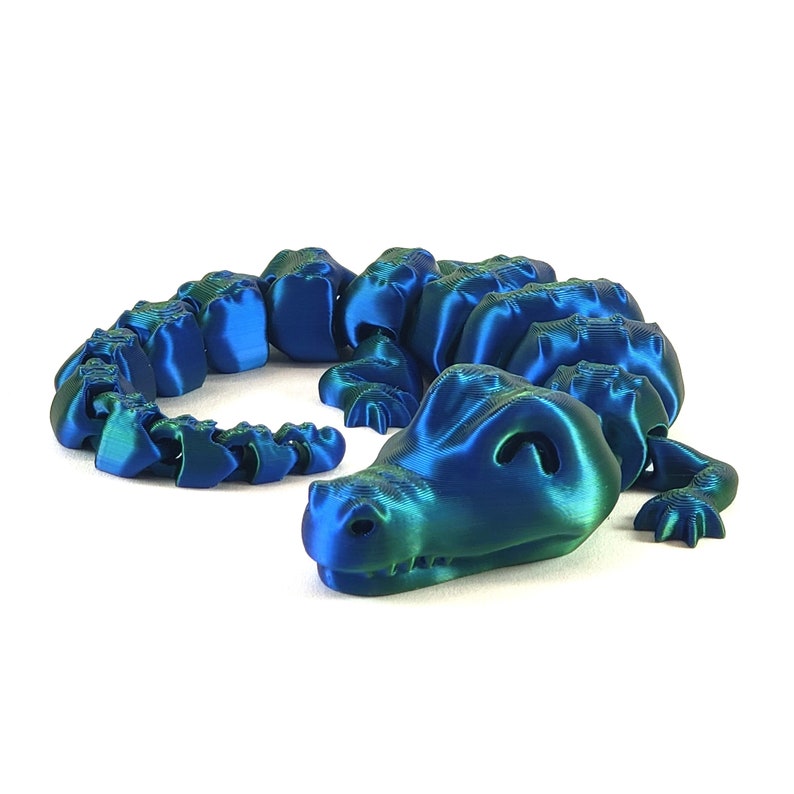 3D Printed Articulating Alligator - Fidget Toy - Etsy