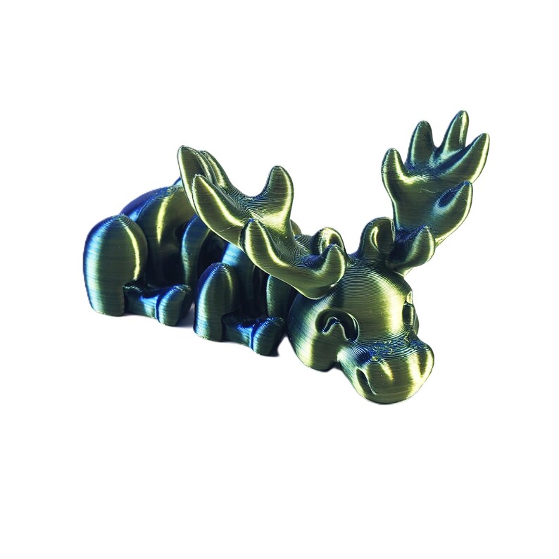 3D Printed Articulating Moose - Fidget Toy - Etsy