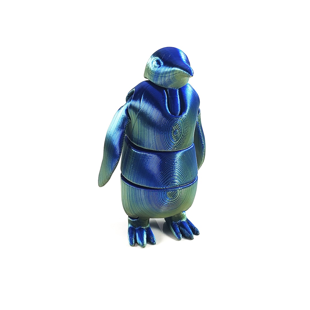 3D Printed Articulating Penguin - Fidget Toy - Etsy