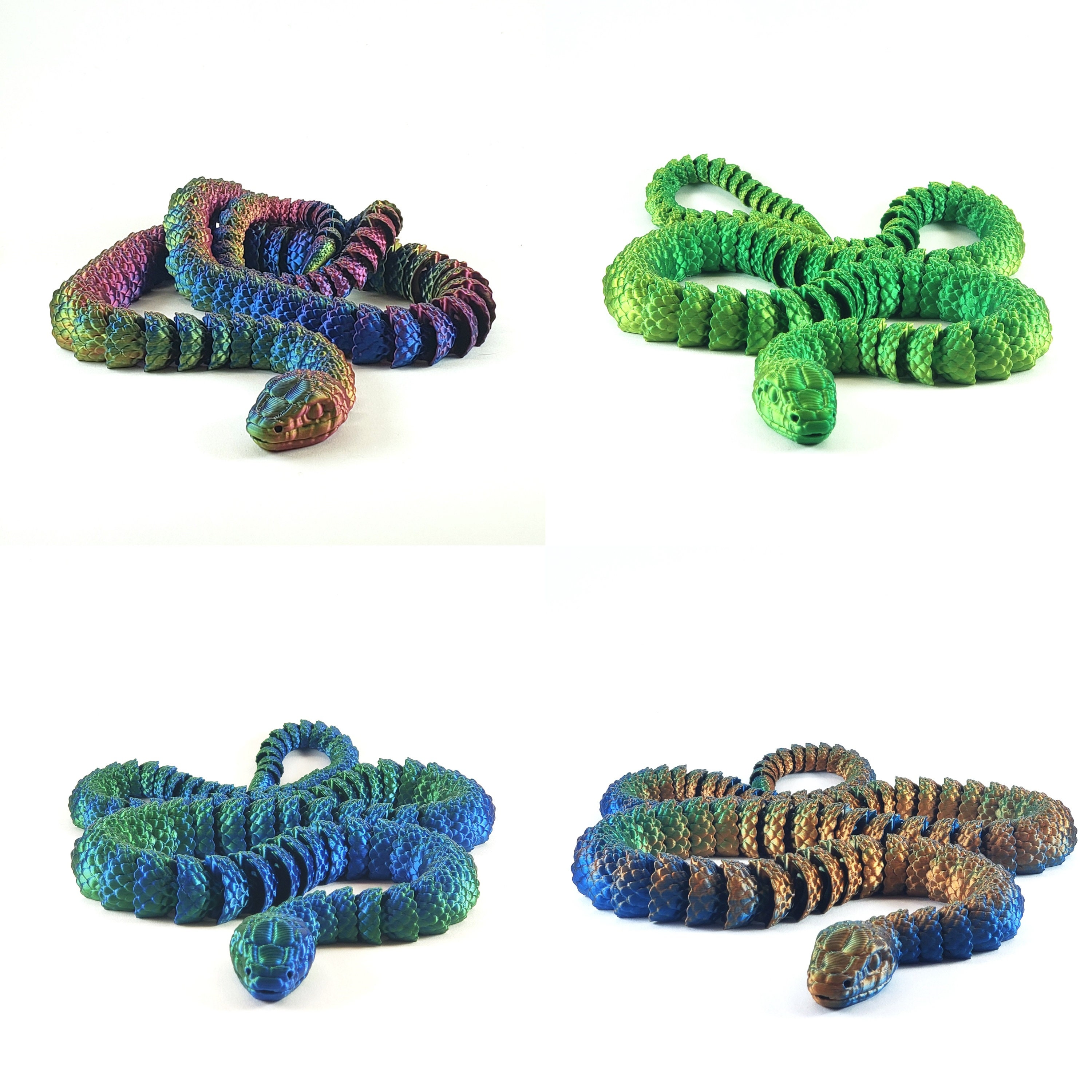3D Printed Articulating Snake - Etsy