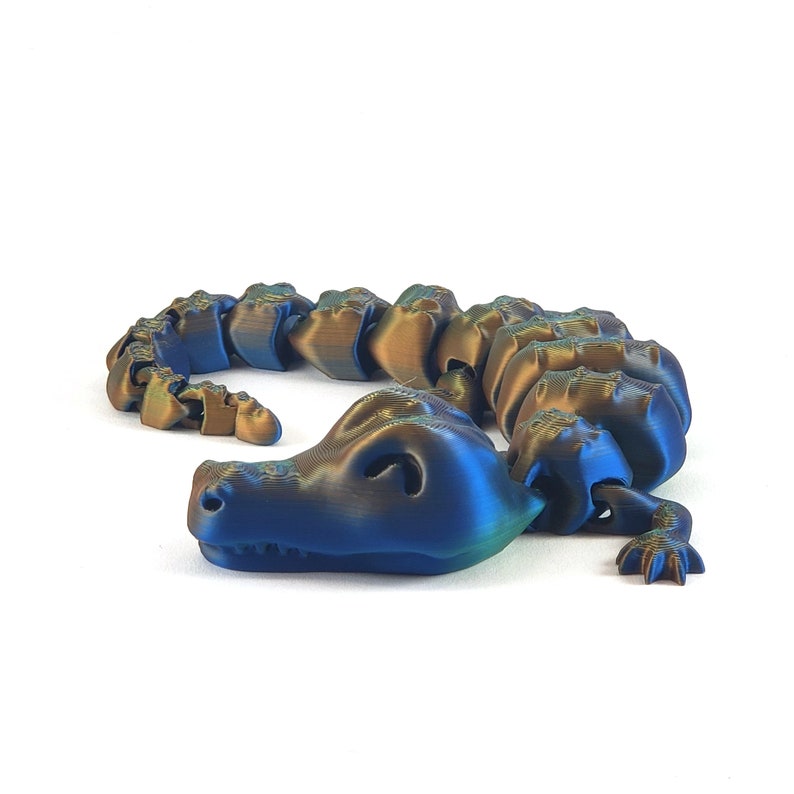 3D Printed Articulating Alligator - Fidget Toy - Etsy