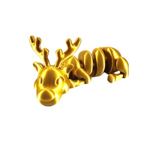 3D Printed Articulating Lazy Reindeer - Fidget Toy - Etsy