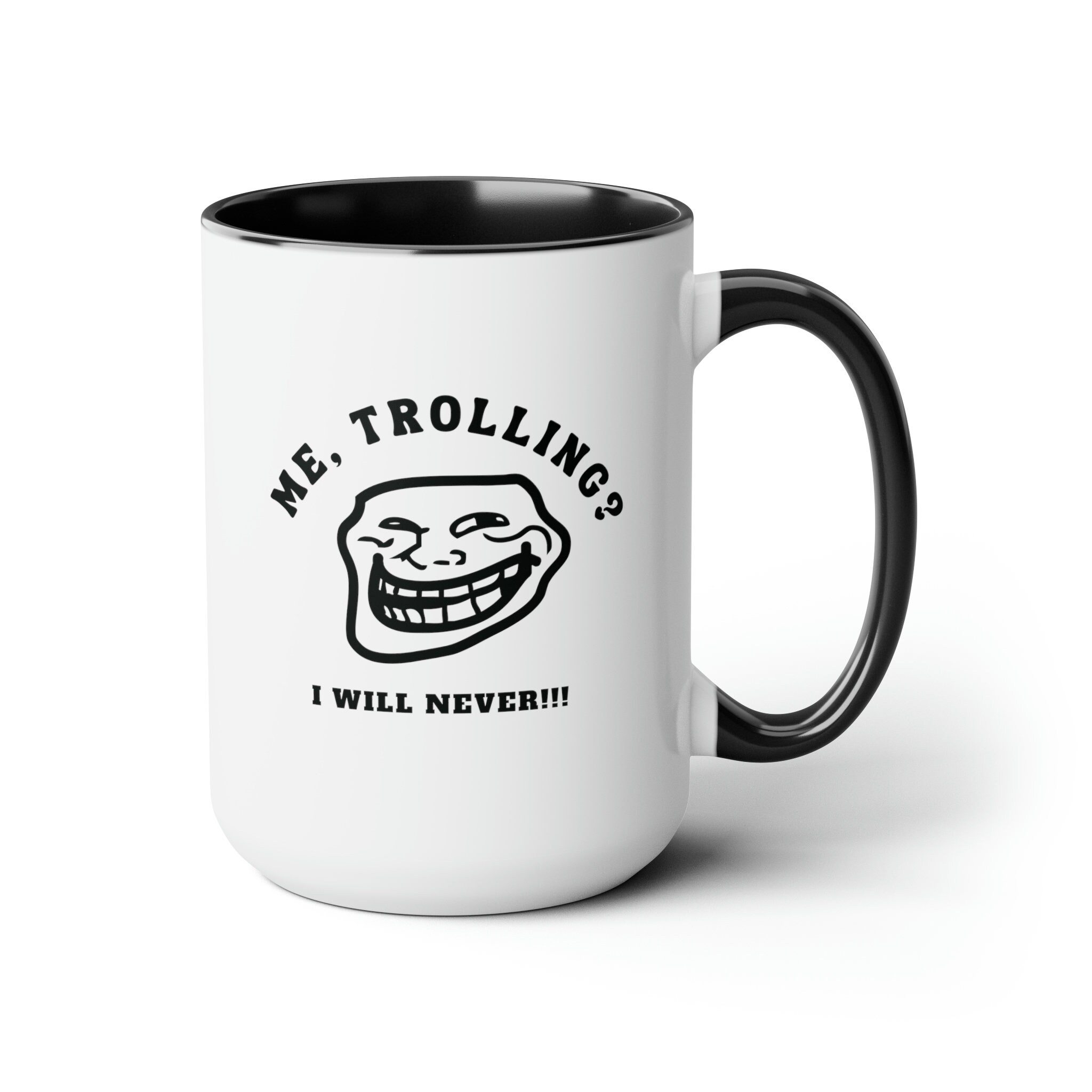 Troll Face Meme Mug, Funny Mug, Meme Gift, Meme Coffee Mug, Troll Gift ...