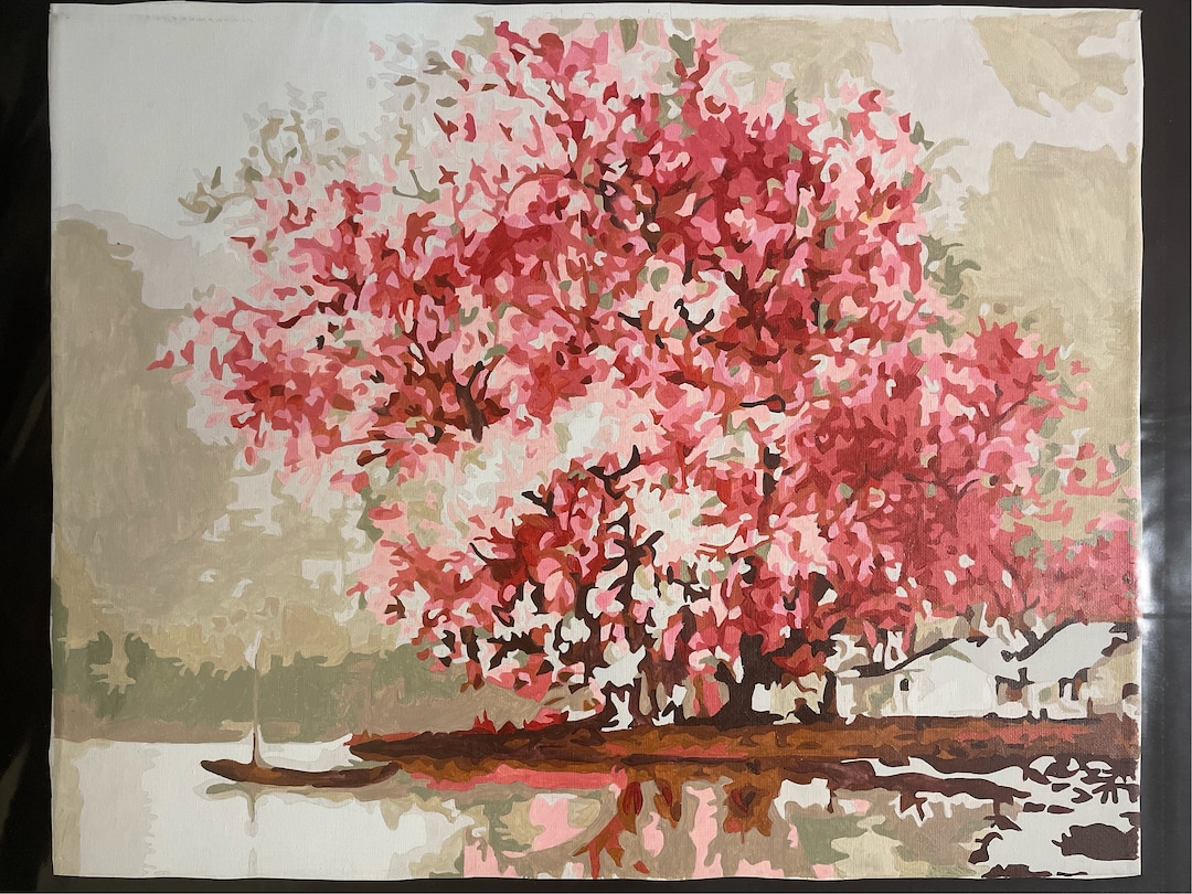 Cherry Blossom Tree Original Canvas - Etsy