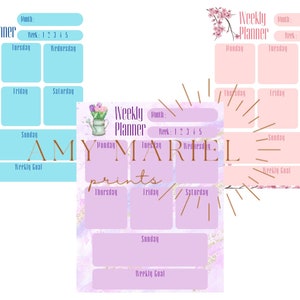 Seasonal Weekly Planner DIGITAL DOWNLOAD - Etsy