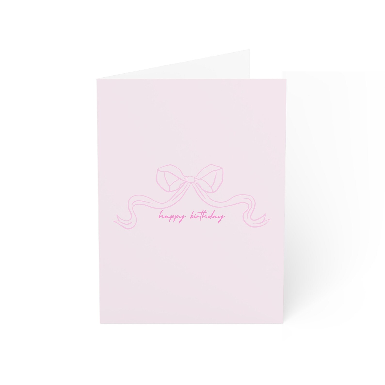 Coquette Bow Birthday Card Pink, Bday Card, I Love You, Coquette Card ...