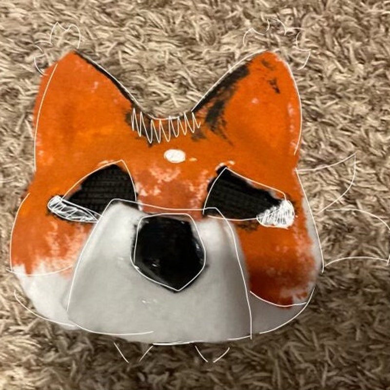 Red Fox Therian Mask - Etsy