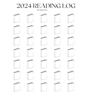 2024 Reading Log Book Tracker - Coloring Sheet, Printable and Fillable ...