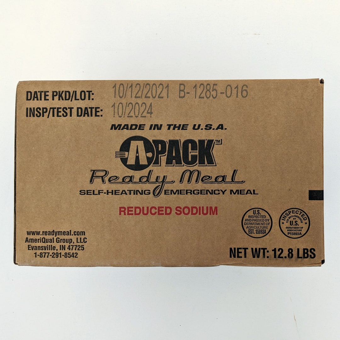 Ameriqual Apack MRE (meal Ready to Eat) Case 12 Meals, 10/2024 ...
