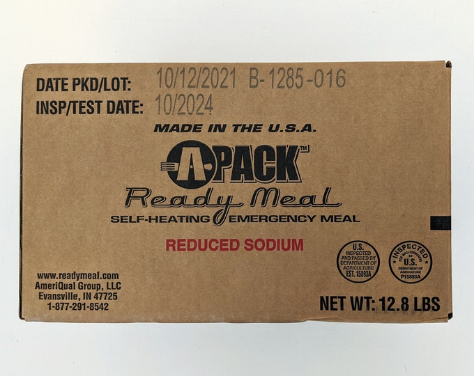 Ameriqual Apack MRE (meal Ready to Eat) Case 12 Meals, 10/2024 ...