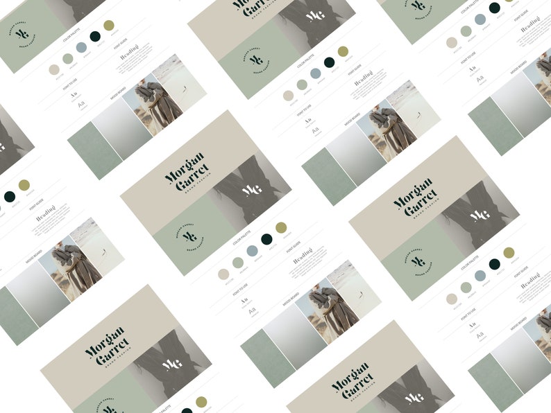 Modern Brand Guide Template Brand Board Template DIY Logo DIY Color ...