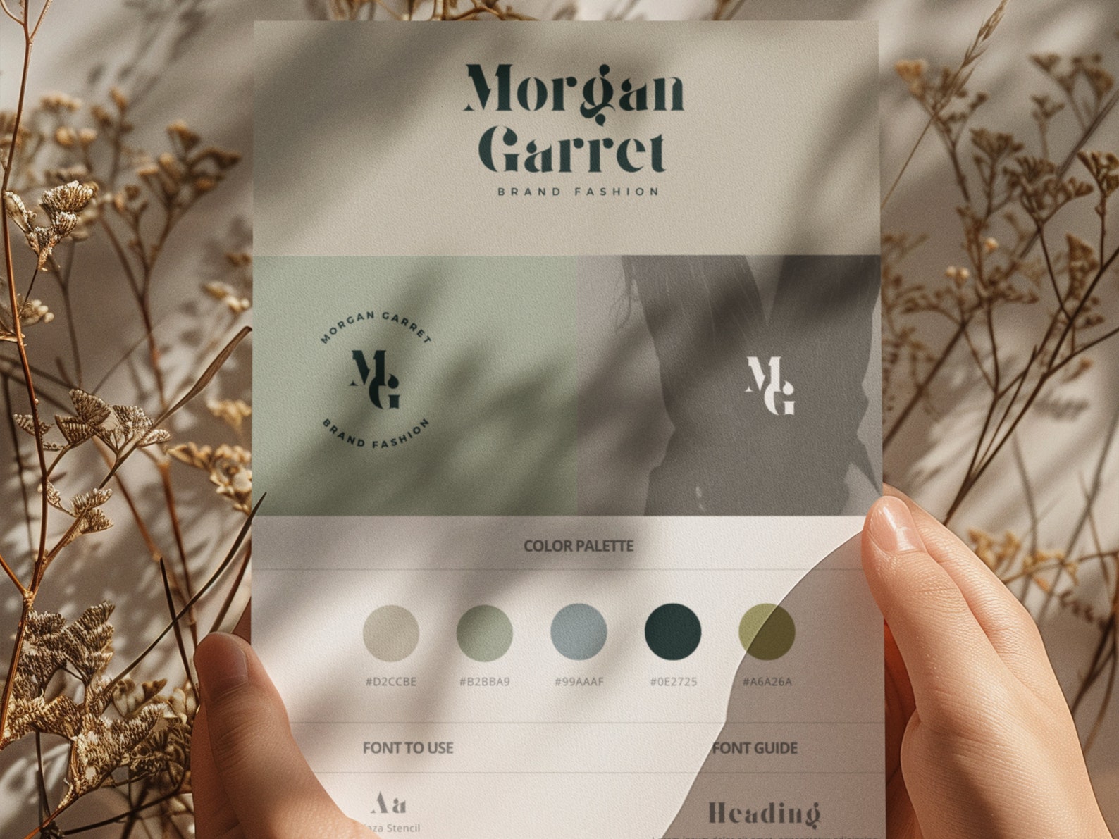 Modern Brand Guide Template Brand Board Template DIY Logo DIY Color ...