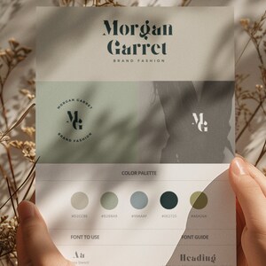Modern Brand Guide Template Brand Board Template DIY Logo DIY Color ...