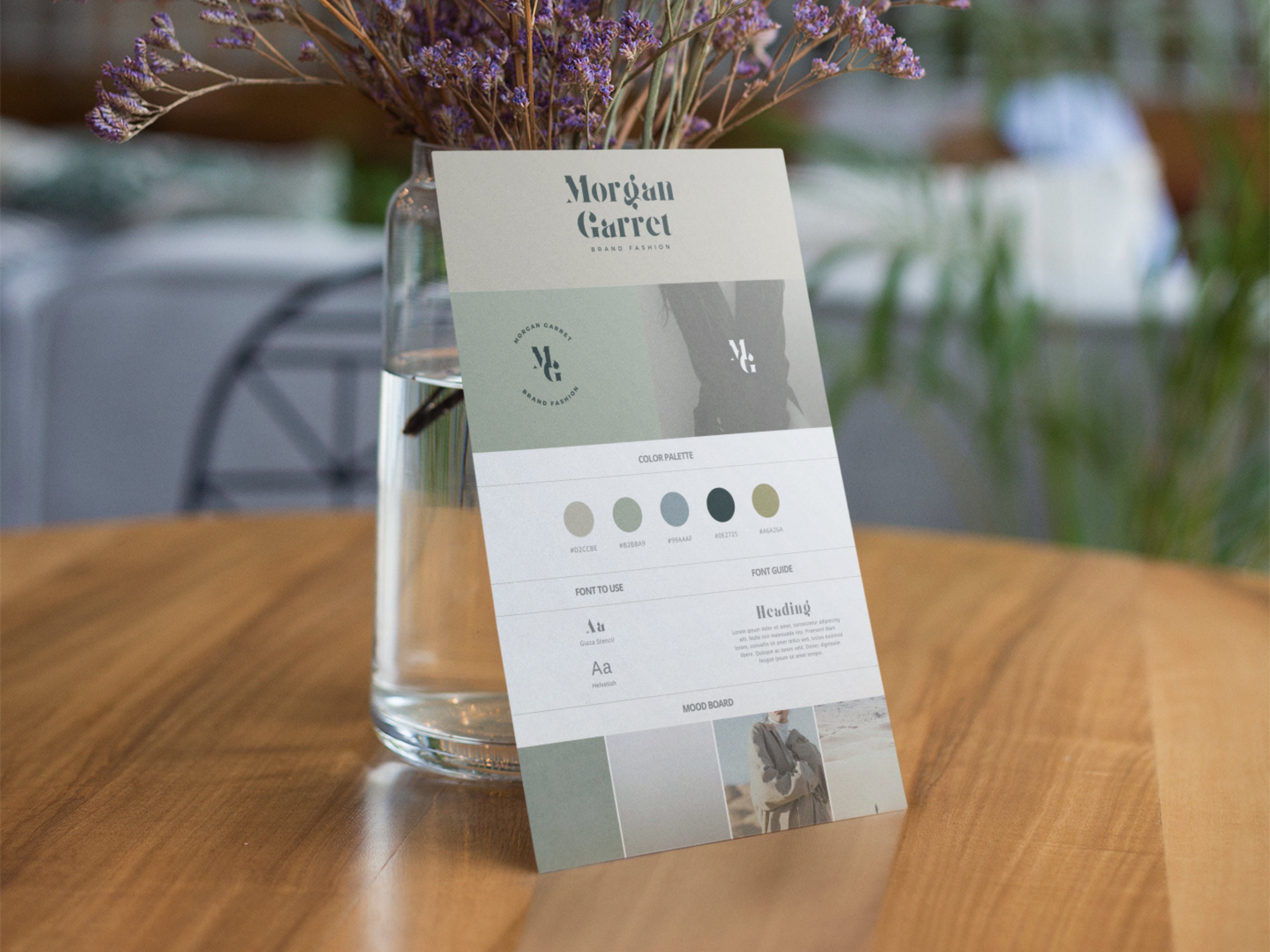 Modern Brand Guide Template Brand Board Template DIY Logo DIY Color ...