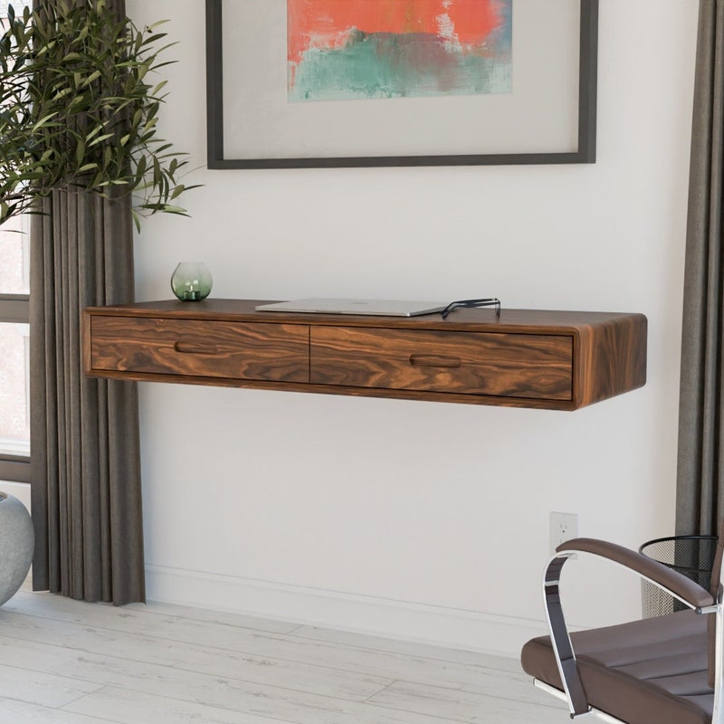 Floating Desk With Drawer - Etsy