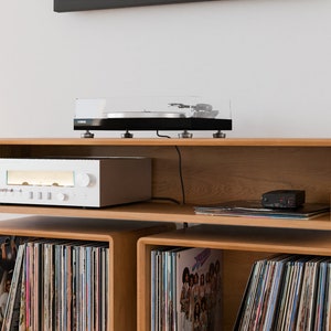 Mid-century Modern Floating Vinyl Player/stereo Table - Minimalistic ...