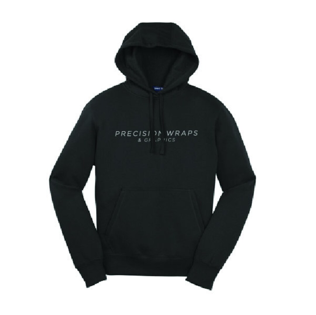PW Merch Precision Wraps & Graphics Logo Text Black Hoodie - Etsy