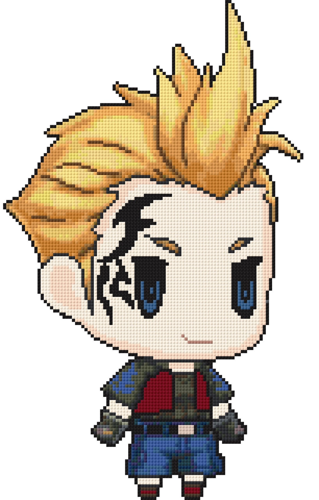 FFVIII Zell Cross Stitch Pattern - Etsy