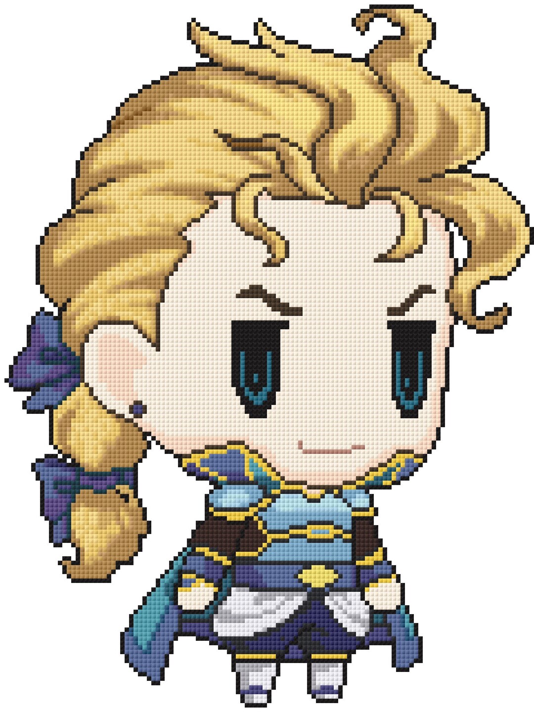 FF VI Edgar Cross Stitch Pattern - Etsy