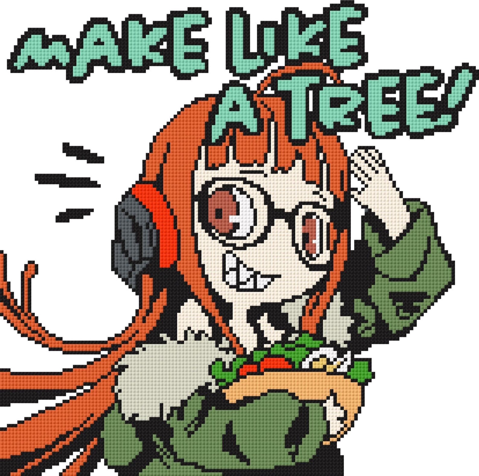 Persona Q - Futaba Sticker Cross Stitch Pattern - Etsy