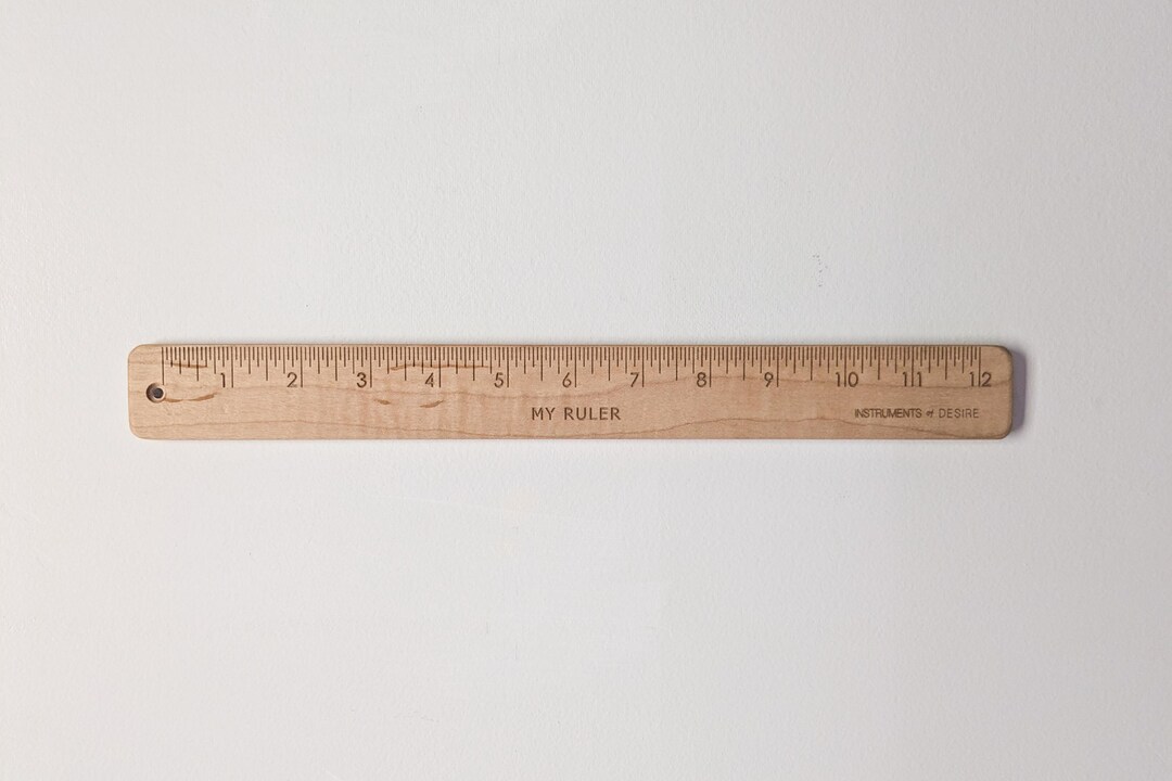 Hard Maple 12-inch Ruler: Laser Engraved Wood, Personalized Gift - Etsy