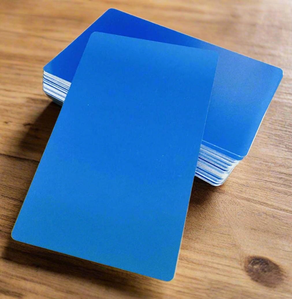 Custom Laser Engraved Aluminum Metal Business Cards, Personalized ...