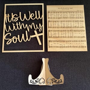 It is Well With My Soul, Laser Cut Hymn Sign (digital File) - Etsy
