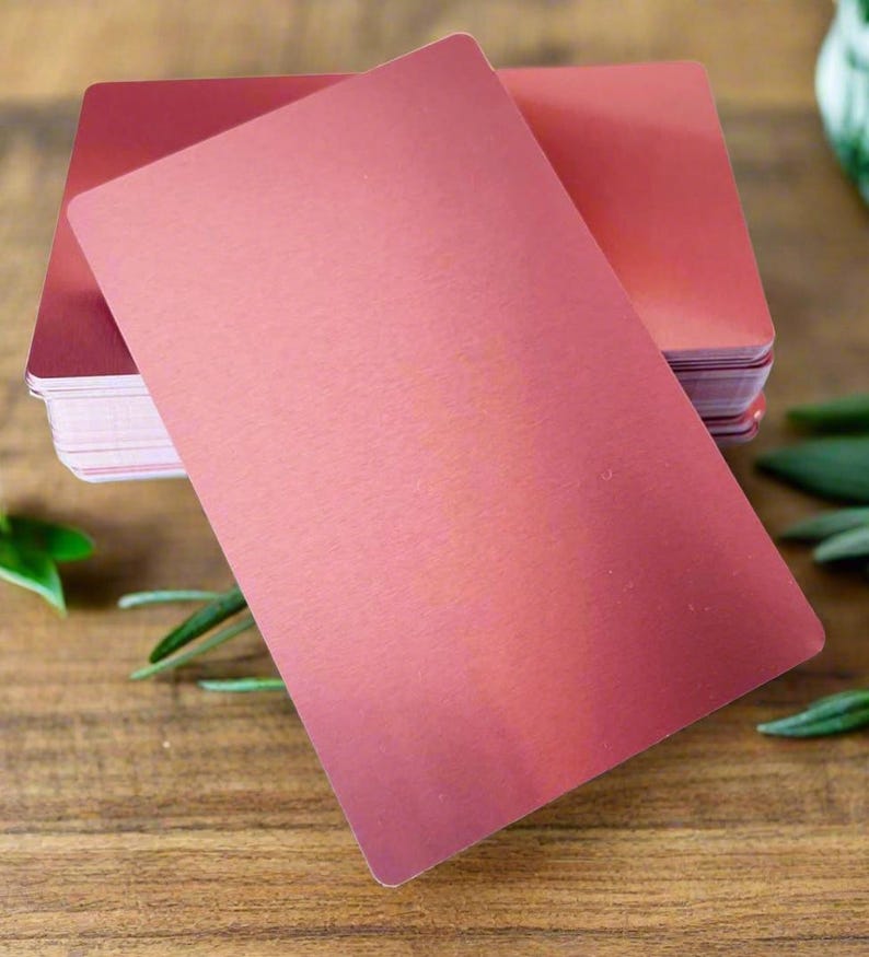 Custom Laser Engraved Aluminum Metal Business Cards, Personalized ...