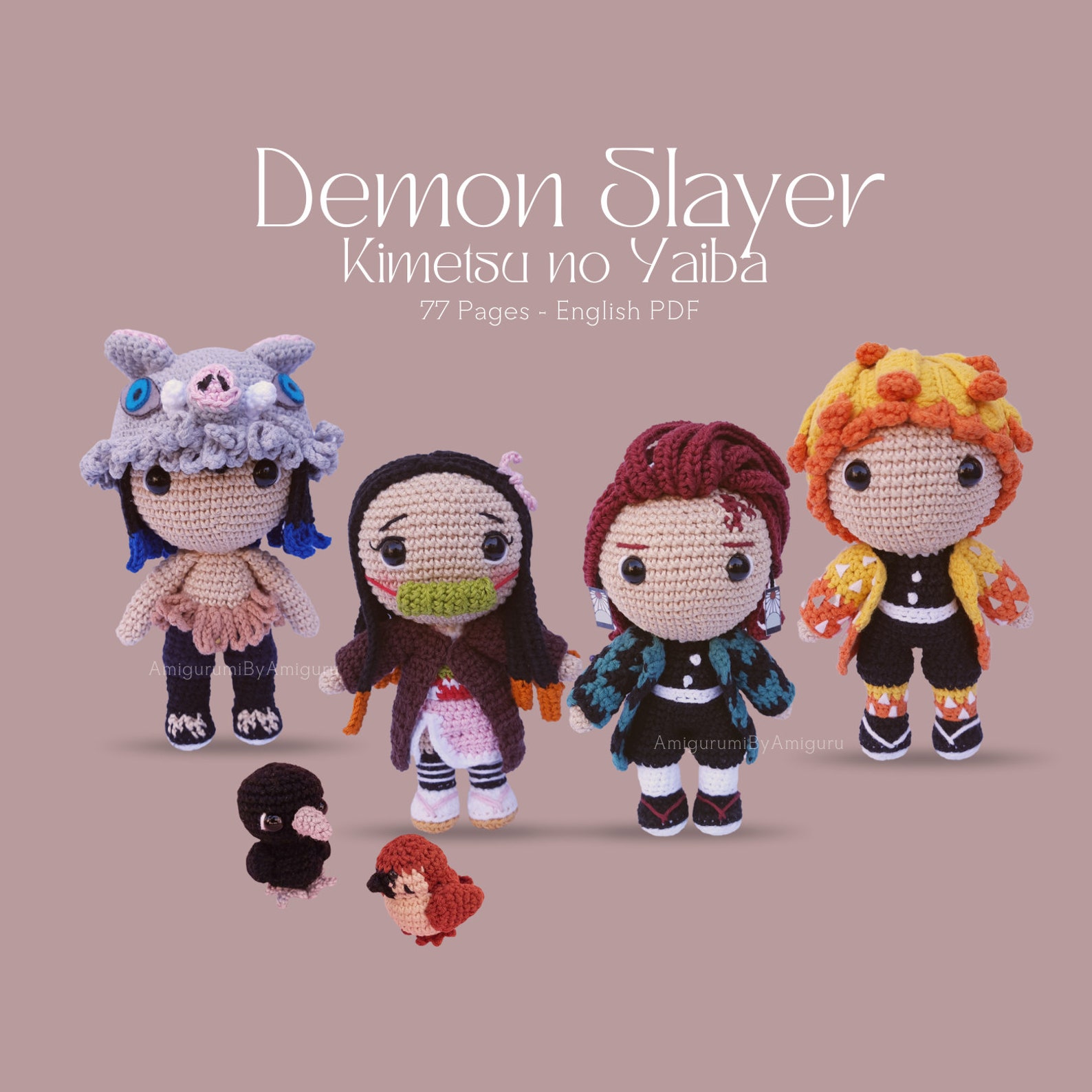 Demon Slayer Crochet Patterns - Kimetsu No Yaiba, Anime DIY Tutorial ...