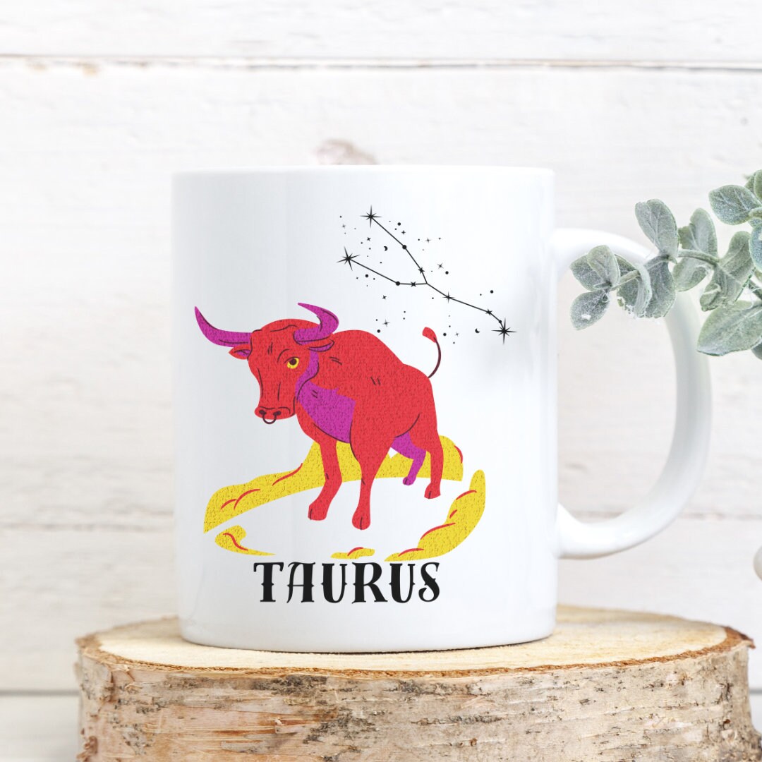 Taurus Coffee Mug, Cute Taurus Gift for Zodiac Astrological Sign Taurus ...