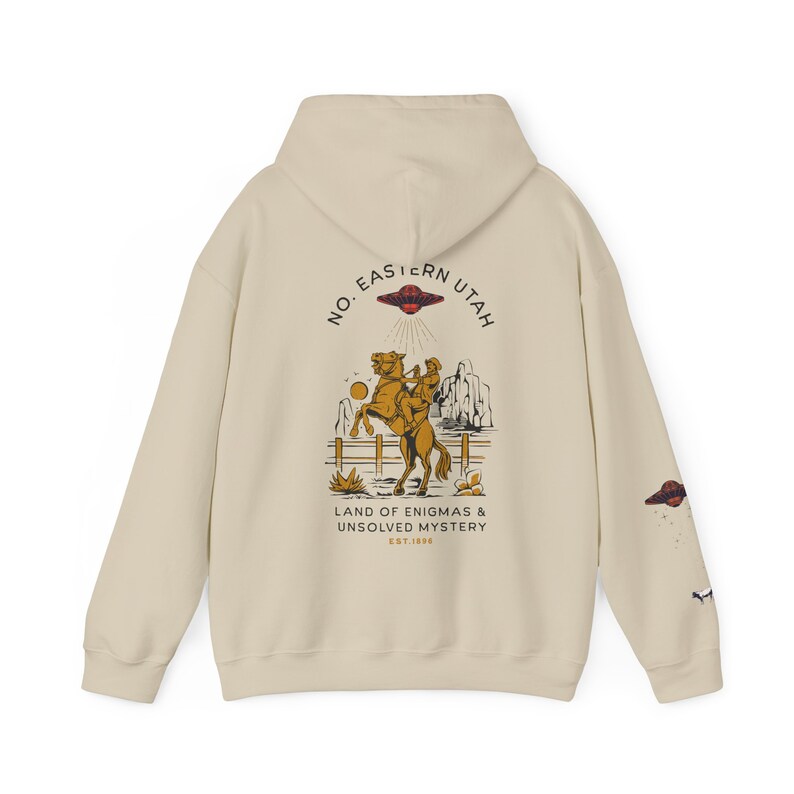 UFO Cowboy Utah Hoodie, Portals, Ufo's and Skinwalkers, Cow Abduction ...