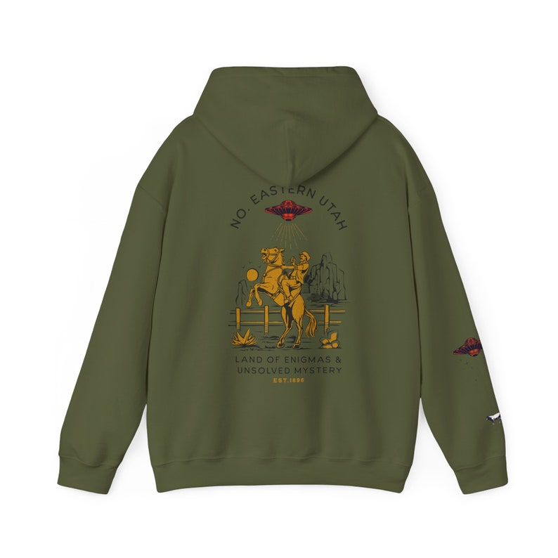UFO Cowboy Utah Hoodie, Portals, Ufo's and Skinwalkers, Cow Abduction ...