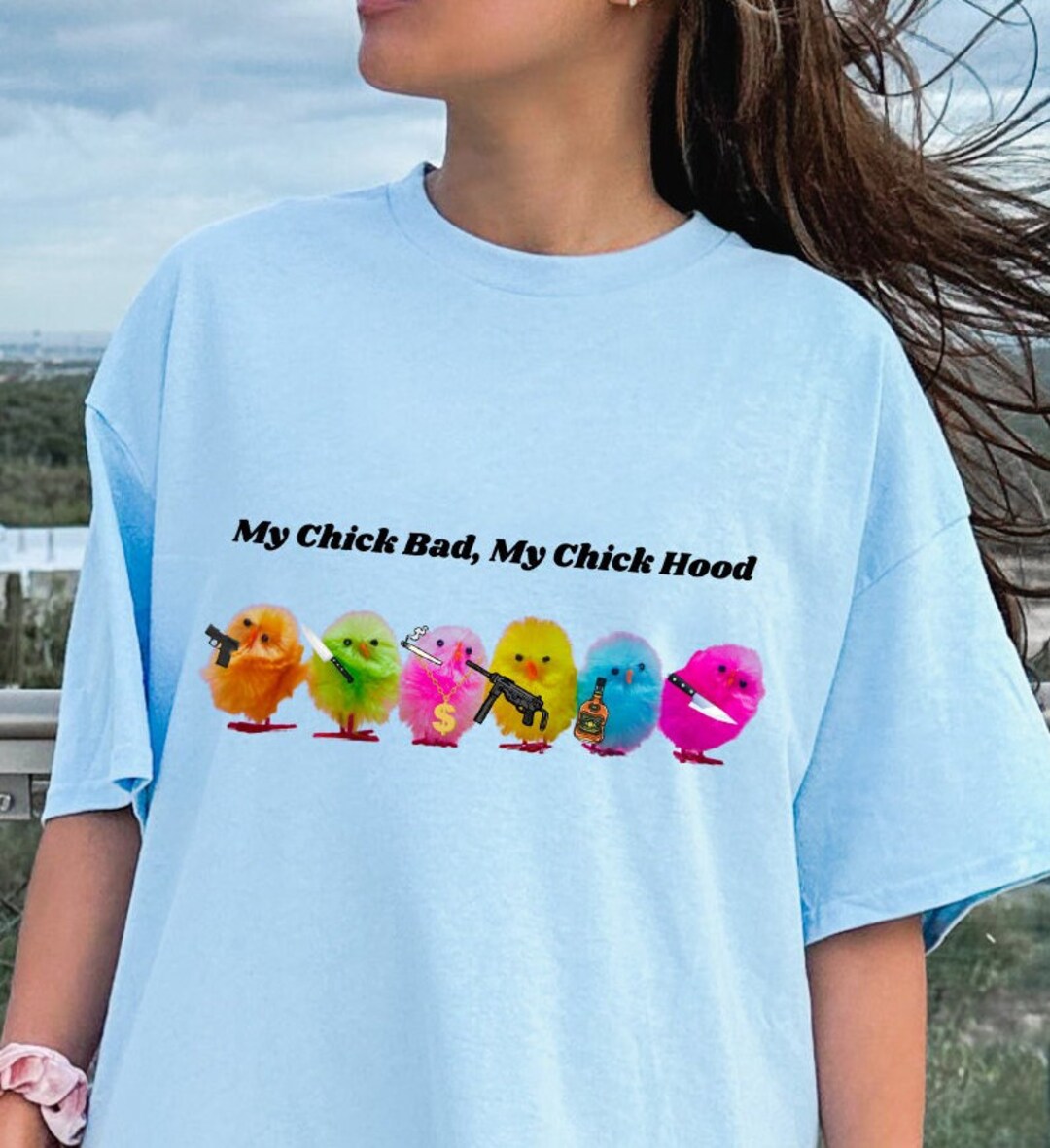 My Chick Bad My Chick Hood, Ludacris Nicki Minaj Song Easter Shirt ...