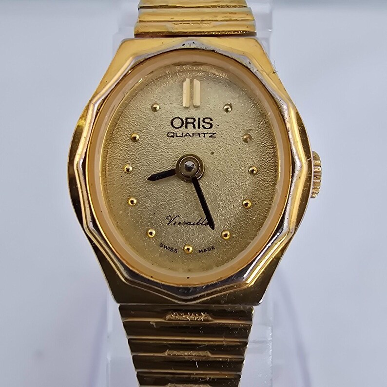 Vintage Oris Versailles Ladies Gold Plated Watch Swiss Quartz Ref 7172 ...