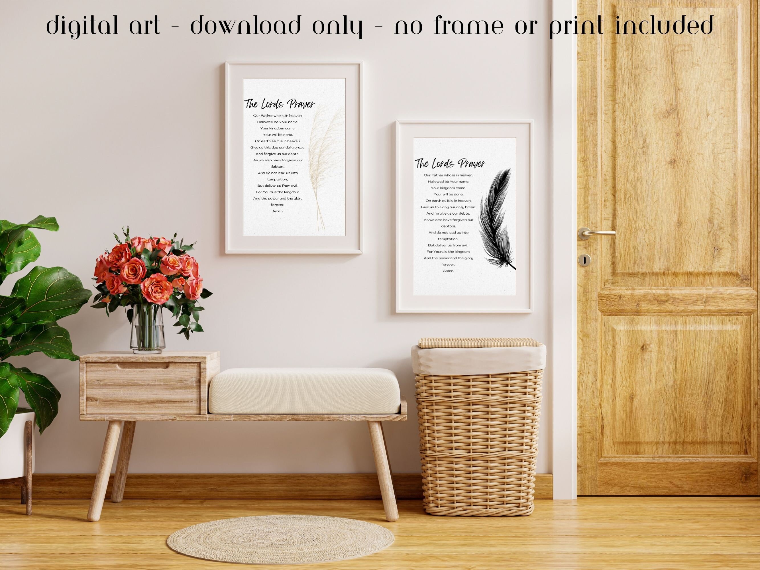 The Lords Prayer, Our Father in Heaven, Digital Art, Download, Bible ...