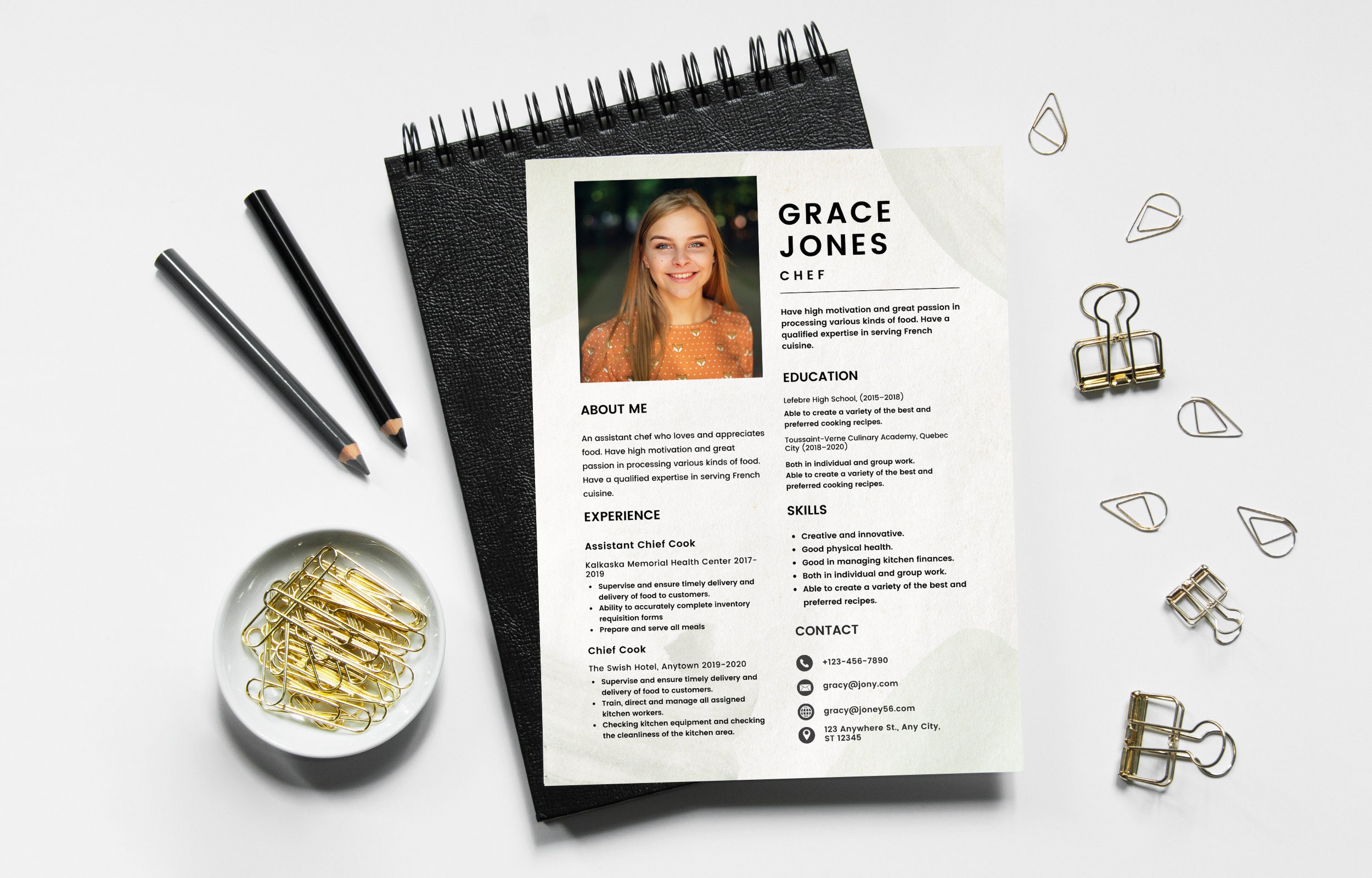 Professional Beige Resume Template, Ats-friendly CV Design, Stand Out ...