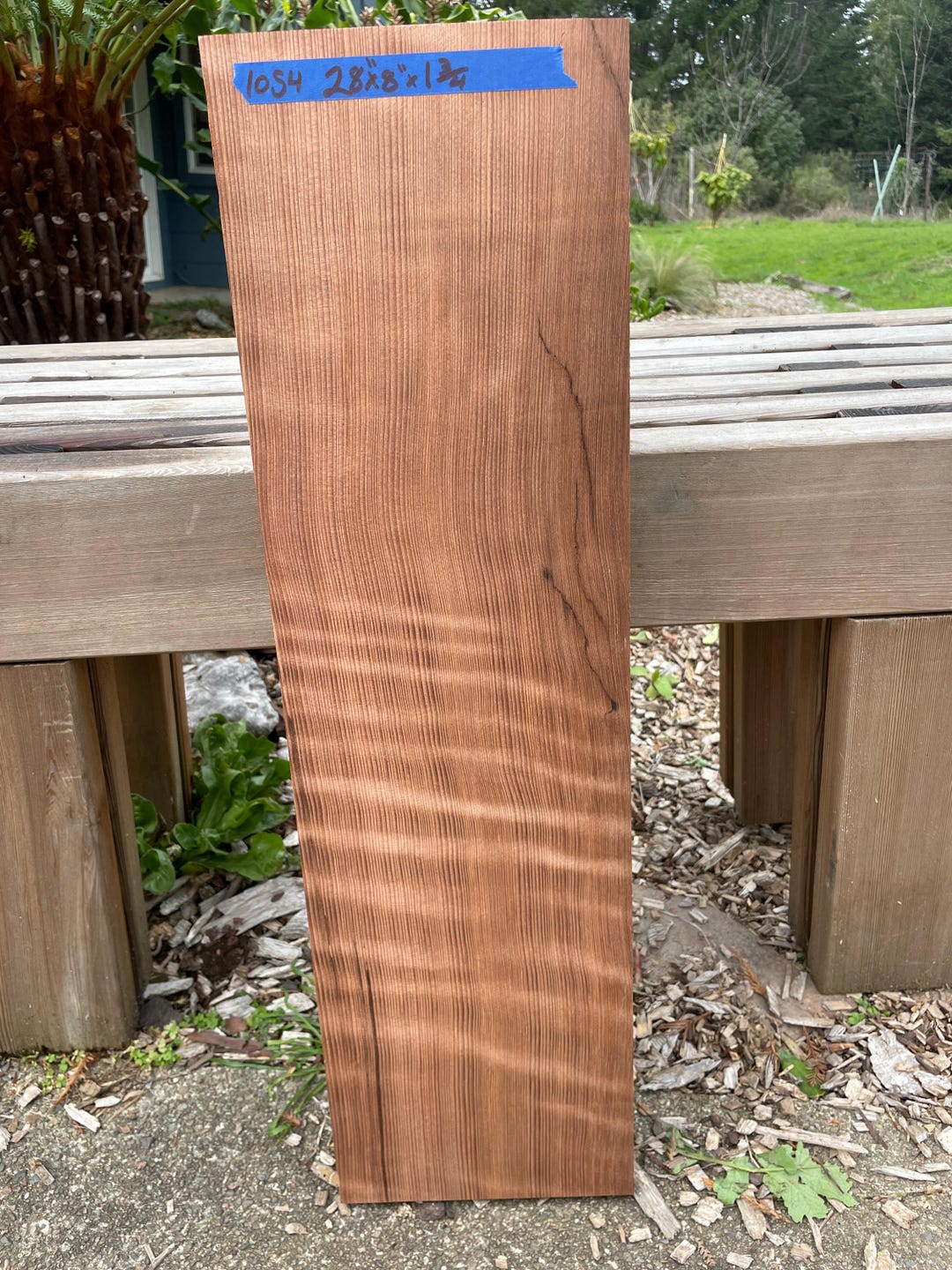 Stunning! Curly Redwood Board! Incredibly Rare, Old Growth Redwood ...