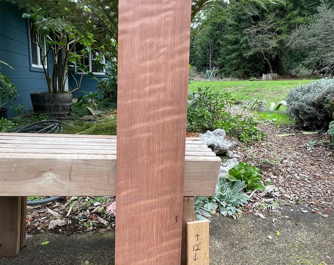 Stunning! Curly Redwood Board! Incredibly Rare, Old Growth Redwood ...