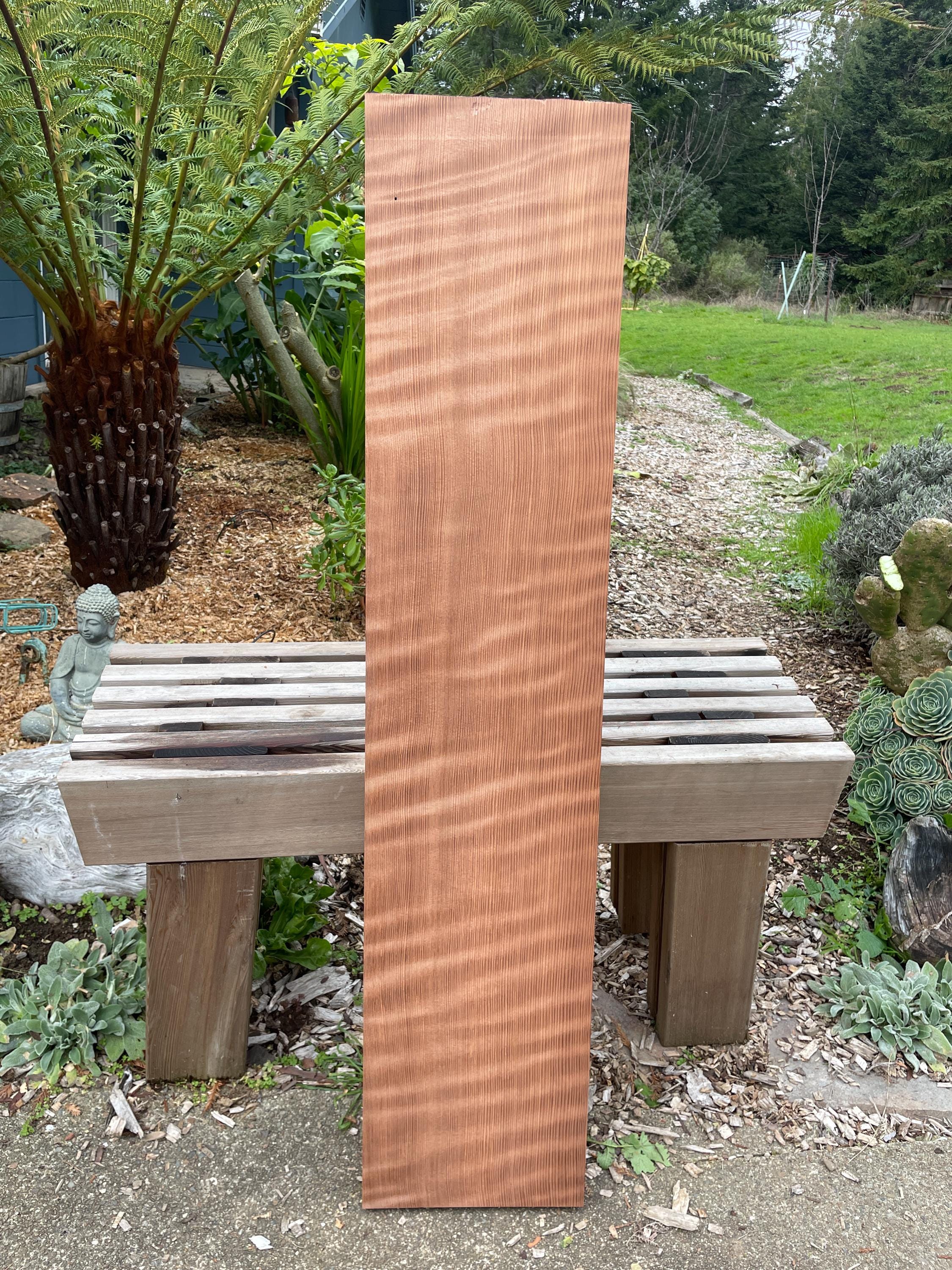 Stunning! Curly Redwood Board! Incredibly Rare, Old Growth Redwood ...