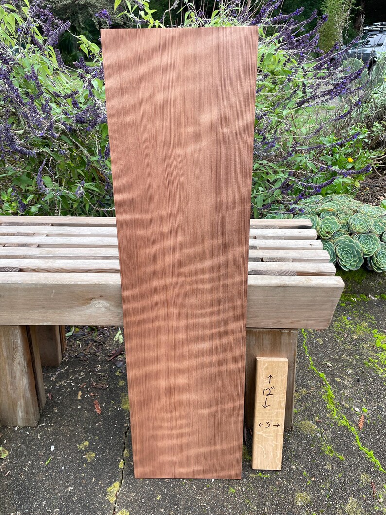 Stunning Curly Redwood Board Incredibly Rare, Old Growth Redwood Board ...