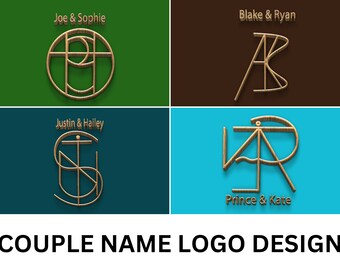 Custom Name Logo Design, Minimalist Logo, Name Logo, Monogram Name Logo ...