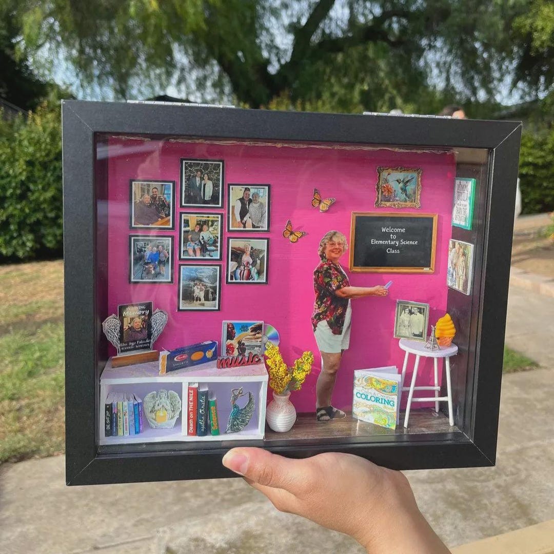 Custom Personalized Shadow Box Unique 3D Miniature Frame Your Photos ...