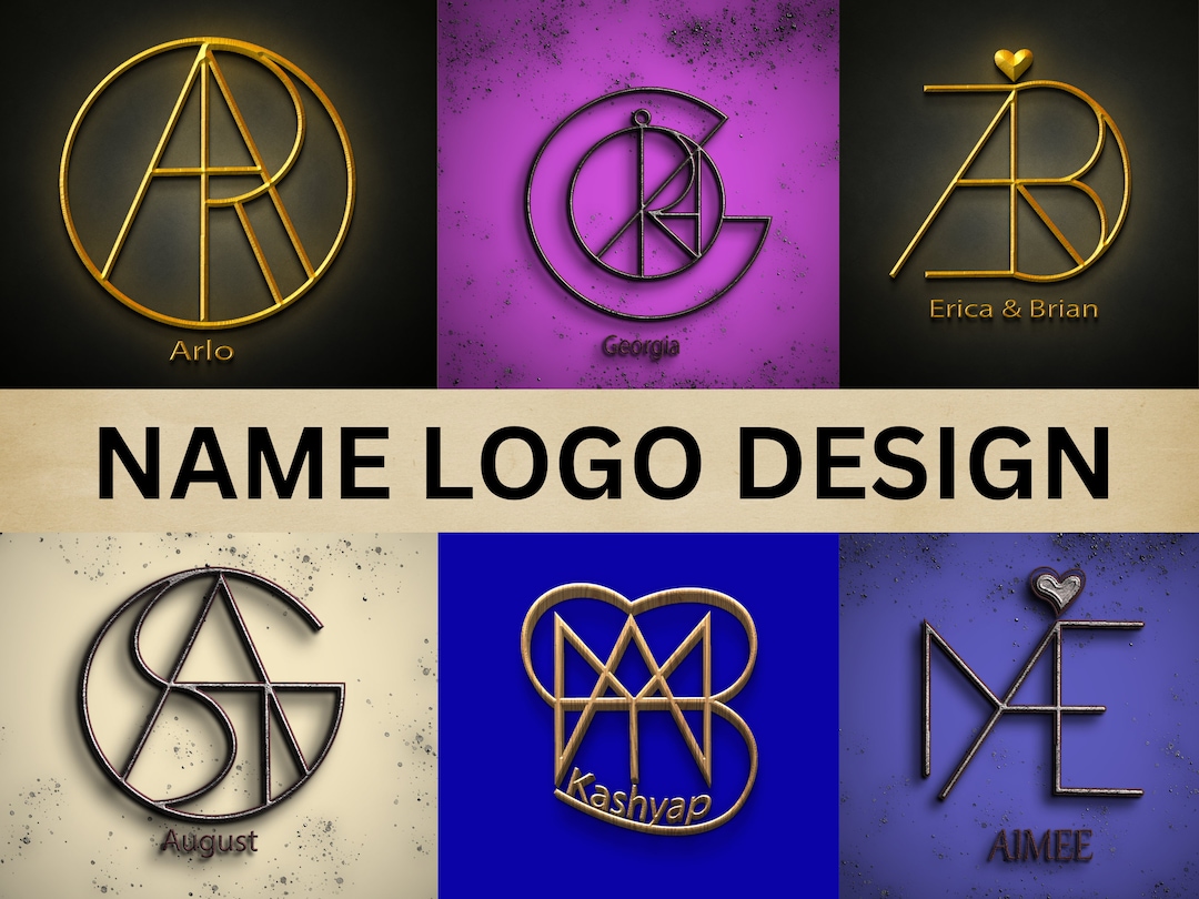 Custom Name Logo Design, Minimalist Logo, Name Logo, Monogram Name Logo ...