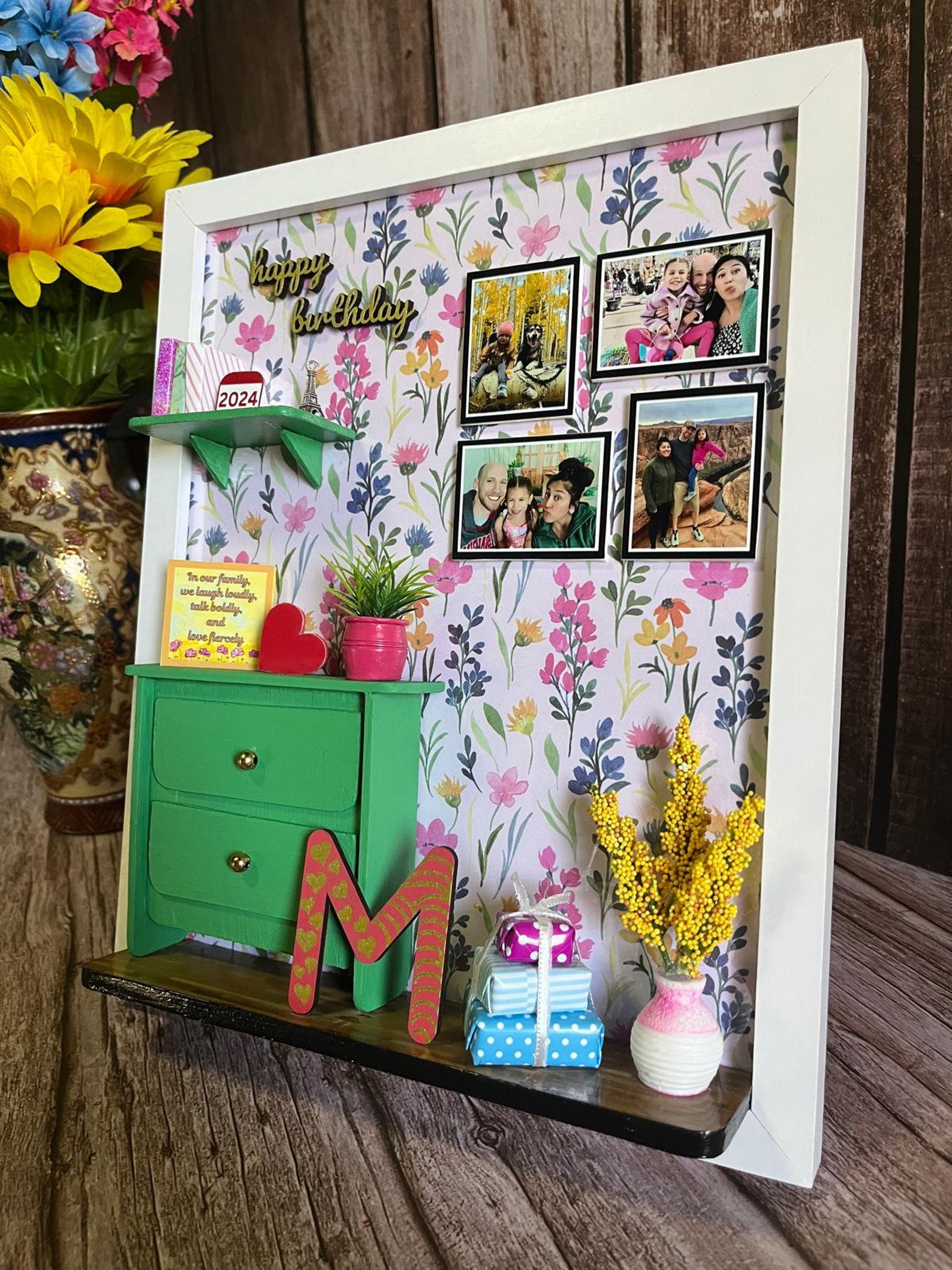 Personalized 3D Miniature Frame, Custom Photo Frame, Handmade Gift ...