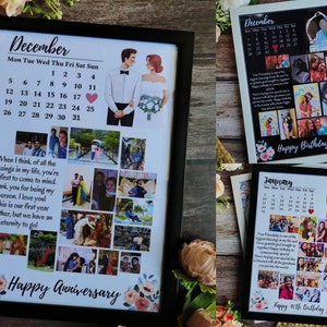 Personalized Gift, Photo Frame Anniversary Engagement Valentines Gift ...