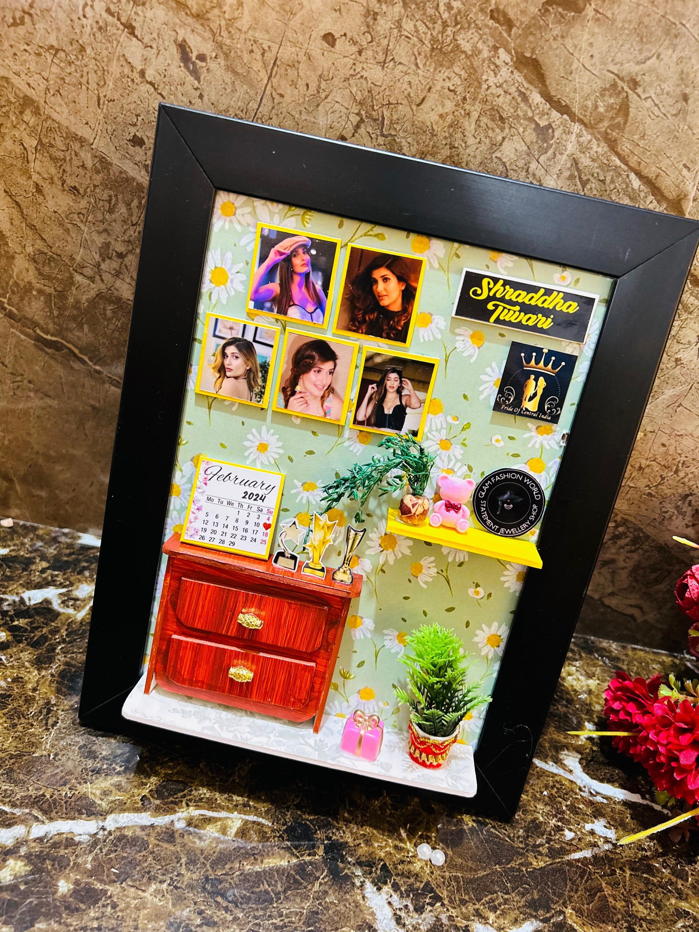 Personalized 3D Miniature Frame, Custom Photo Frame, Handmade Gift ...