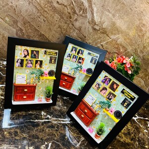 Personalized 3D Miniature Frame, Custom Photo Frame, Handmade Gift ...