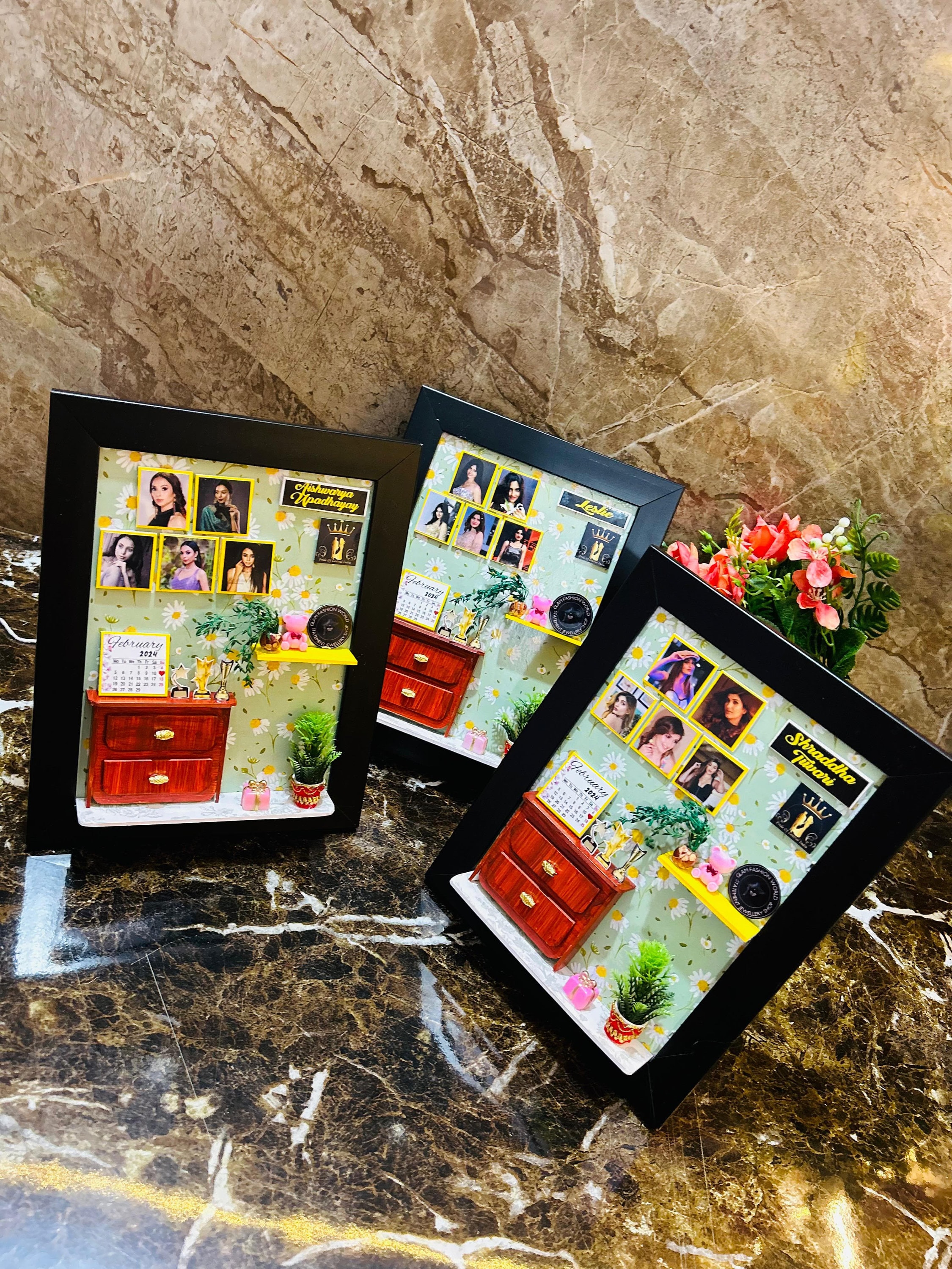 Personalized 3D Miniature Frame, Custom Photo Frame, Handmade Gift ...